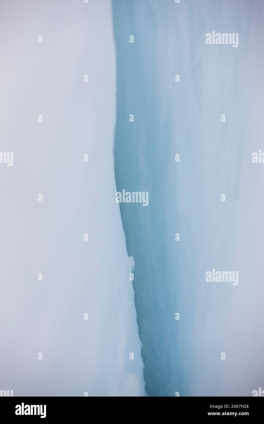 Crevasse in ice-blue color, close-up Stock Photo - Alamy