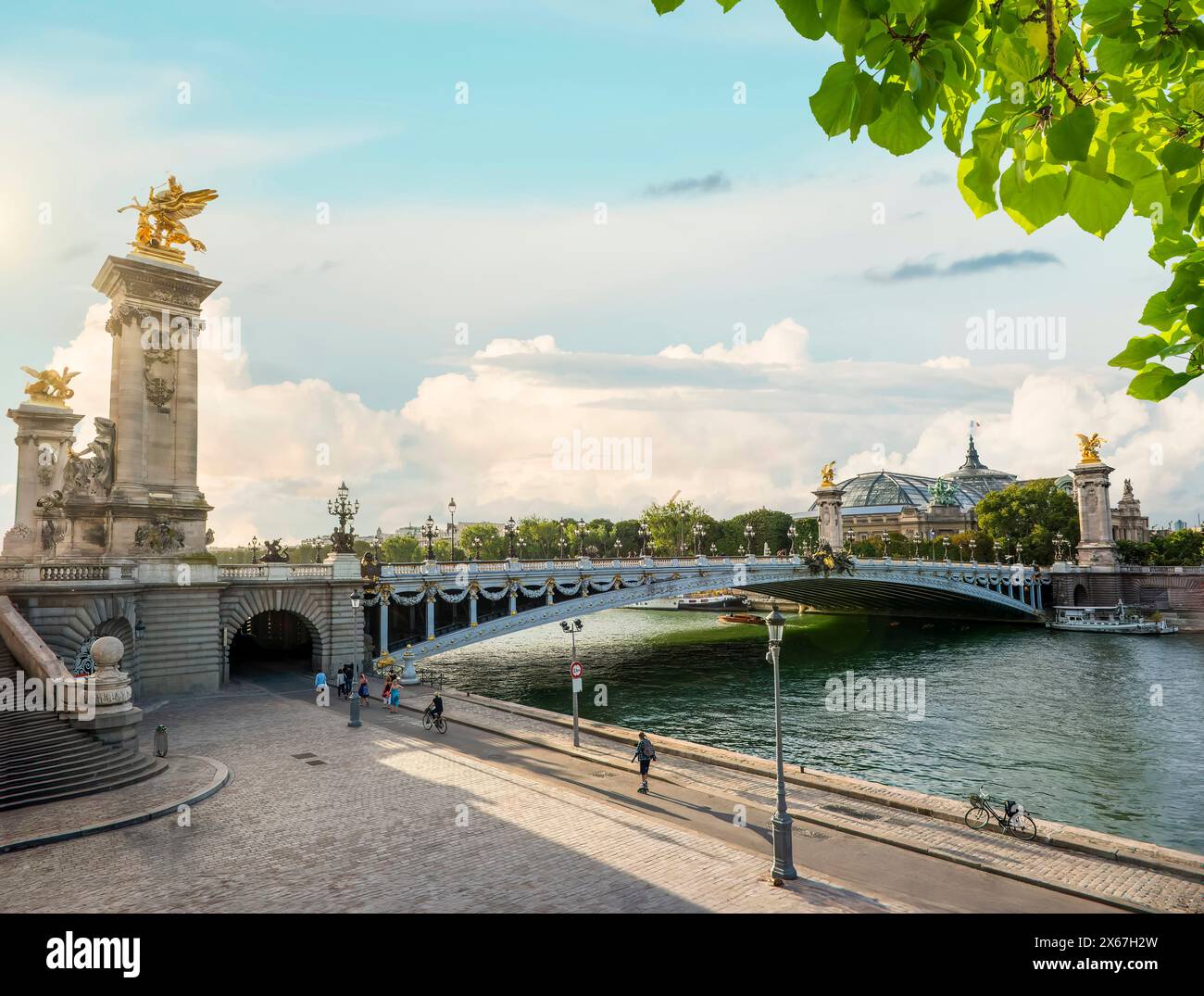View of Pont Alexandre III in Paris, France Stock Photo - Alamy