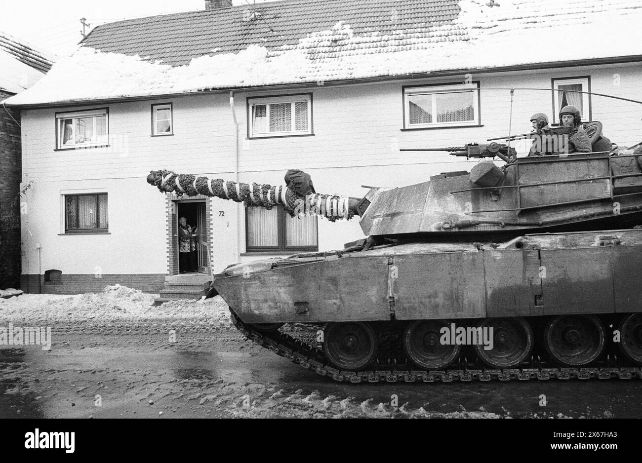 Winter maneuvers, Reforger 1985, Central Guardian, in the area of ...