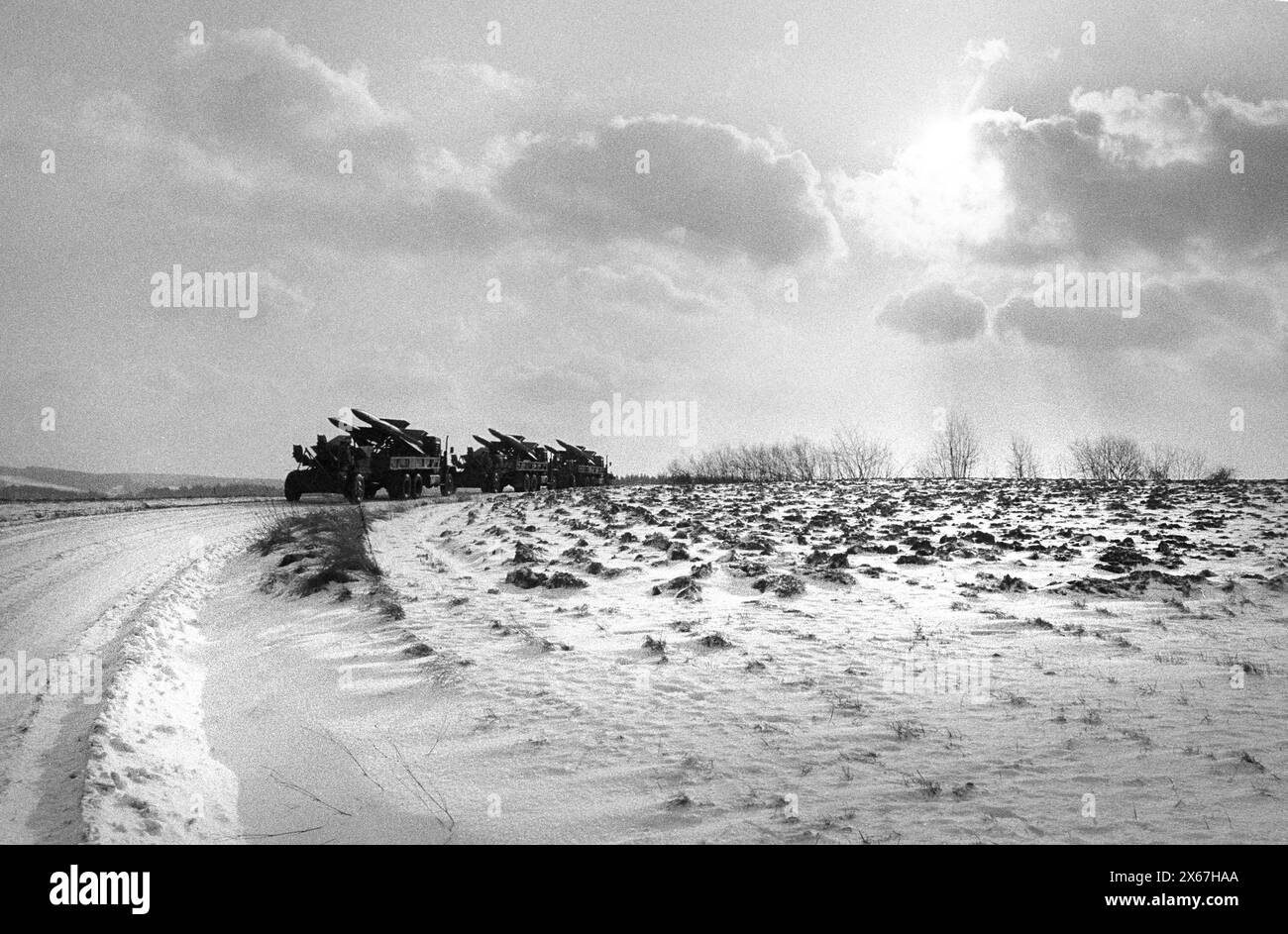 Winter maneuvers, Reforger 1985, Central Guardian, in the area of ...