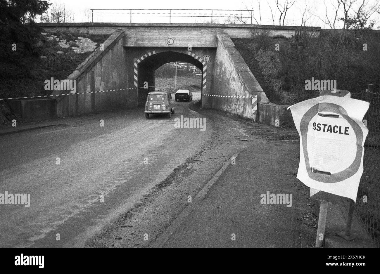 Winter maneuver, Reforger 1985, Central Guardian, in the area of Kassel ...