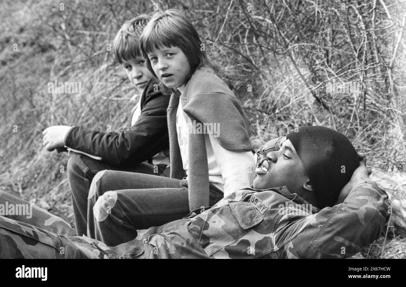 Winter maneuver, Reforger 1985, Central Guardian, in the area of Kassel ...