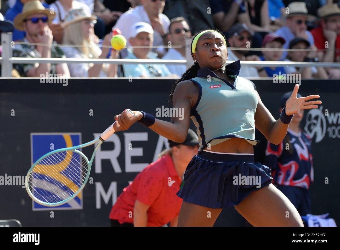 Coco Gauff (USA) during the 4th round against Paula Badosa (ESP) of the ...