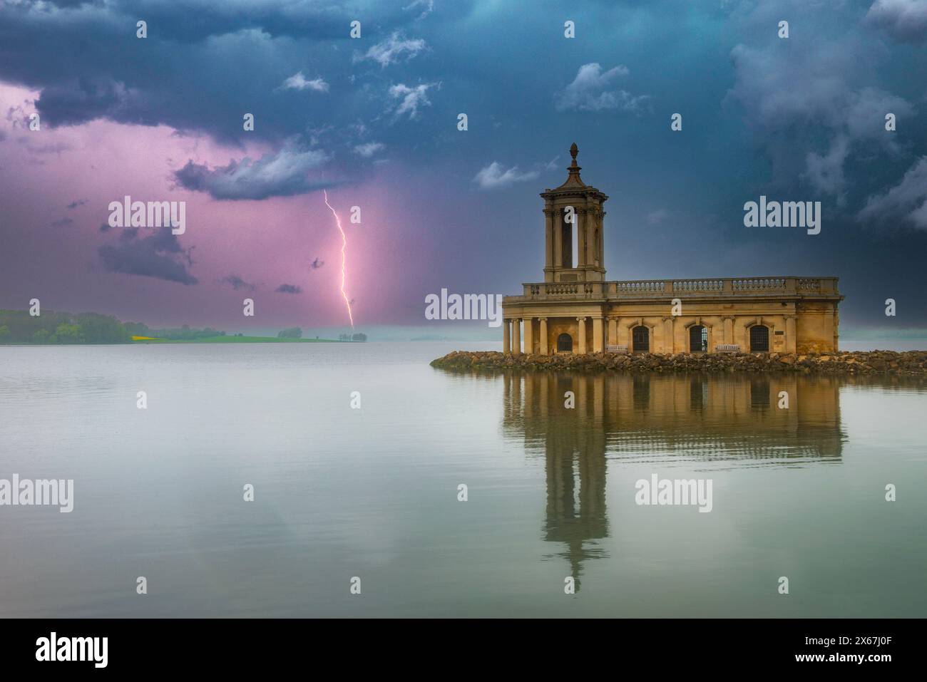 Normanton Church,Once Known As St Mathew's Church, during lightning ...