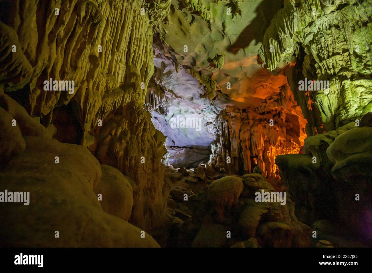 Vietnam, Bai Chay, Halong Bay, Sung Sot (Surprise) Cave: The Biggest ...