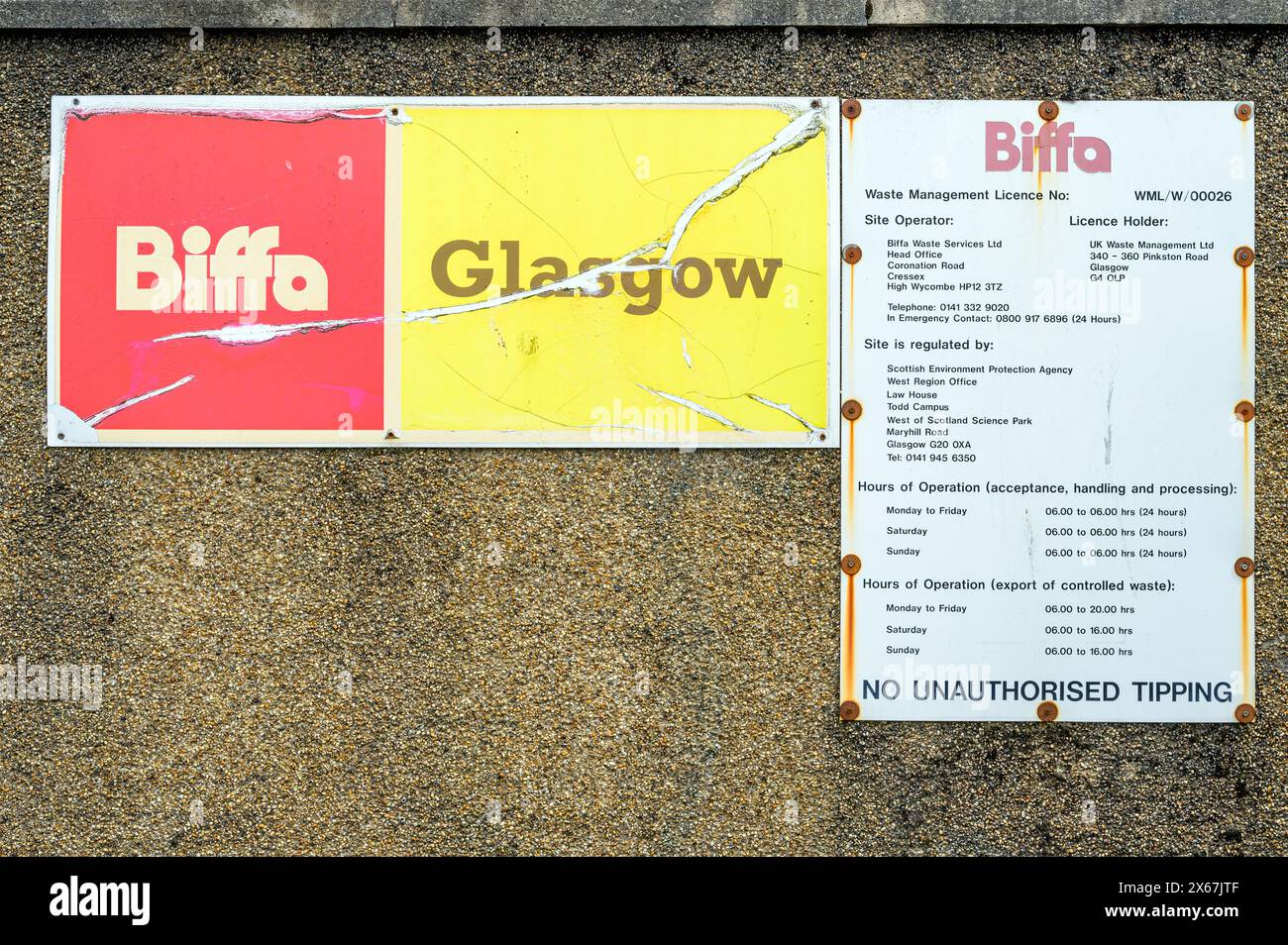 Biffa Recycling Centre, Pinkston Road, Glasgow, Scotland, UK, Europe ...