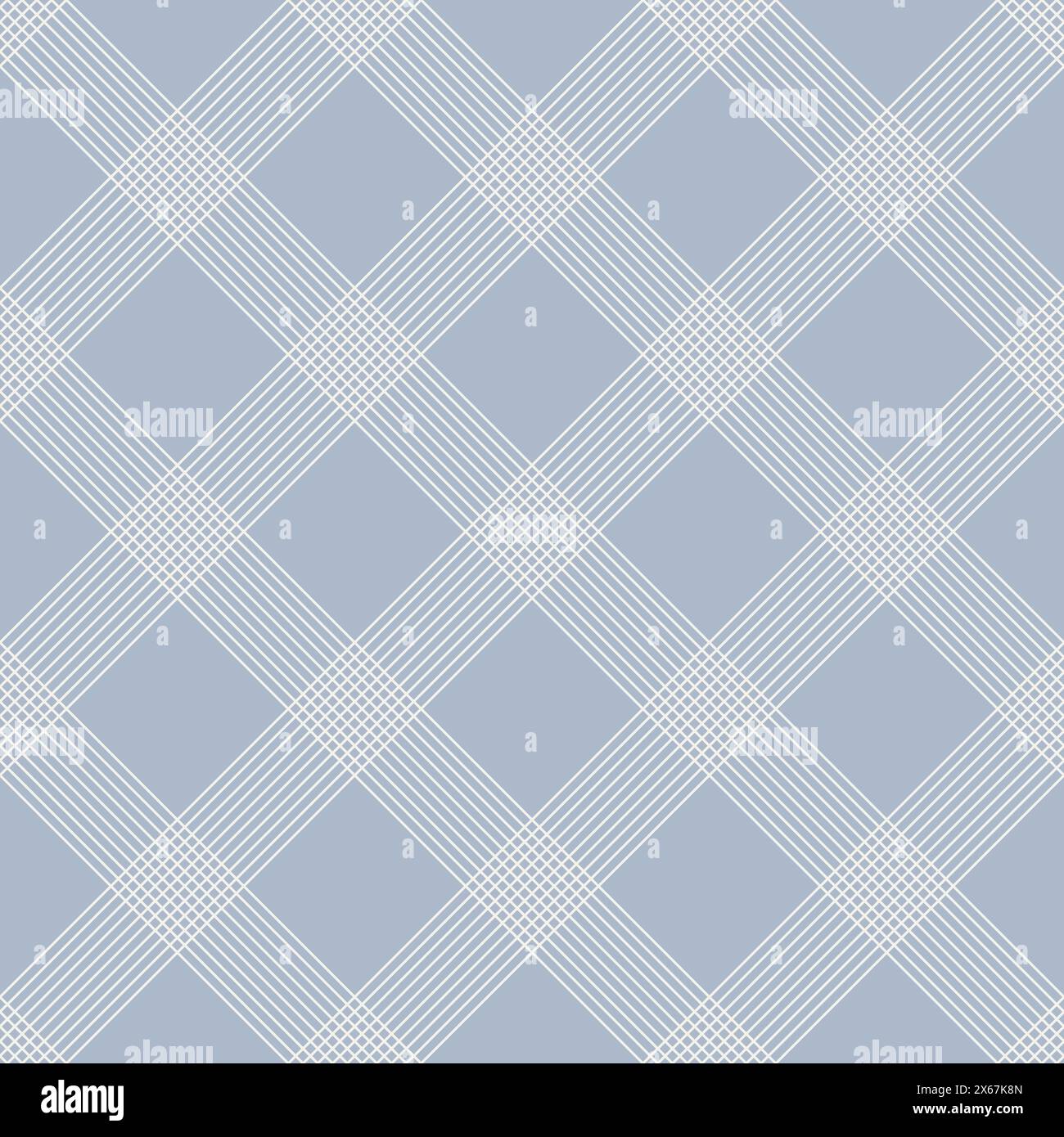 Seamless Vector Pattern. Monochrome Plaid, Abstract Diagonal Thin Line ...