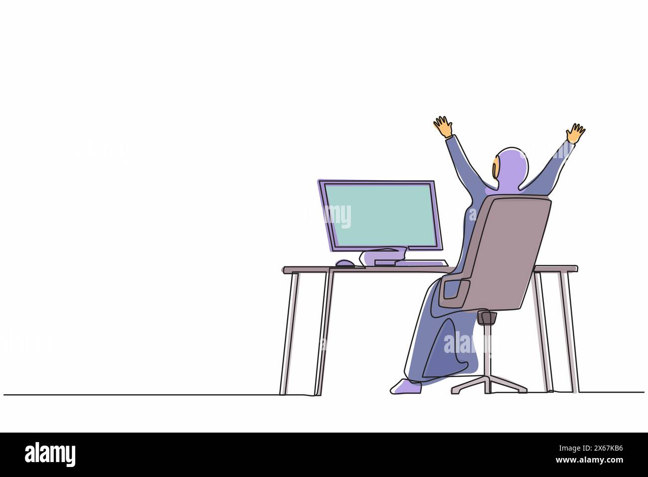 Workplace satisfied Cut Out Stock Images & Pictures - Alamy