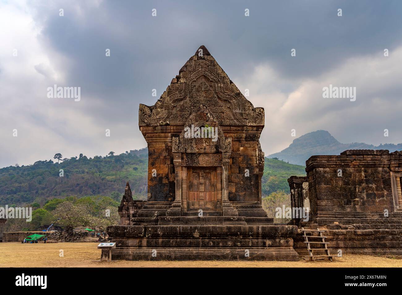 Wat Phu mountain temple, Champasak province, Laos, Asia Stock Photo - Alamy