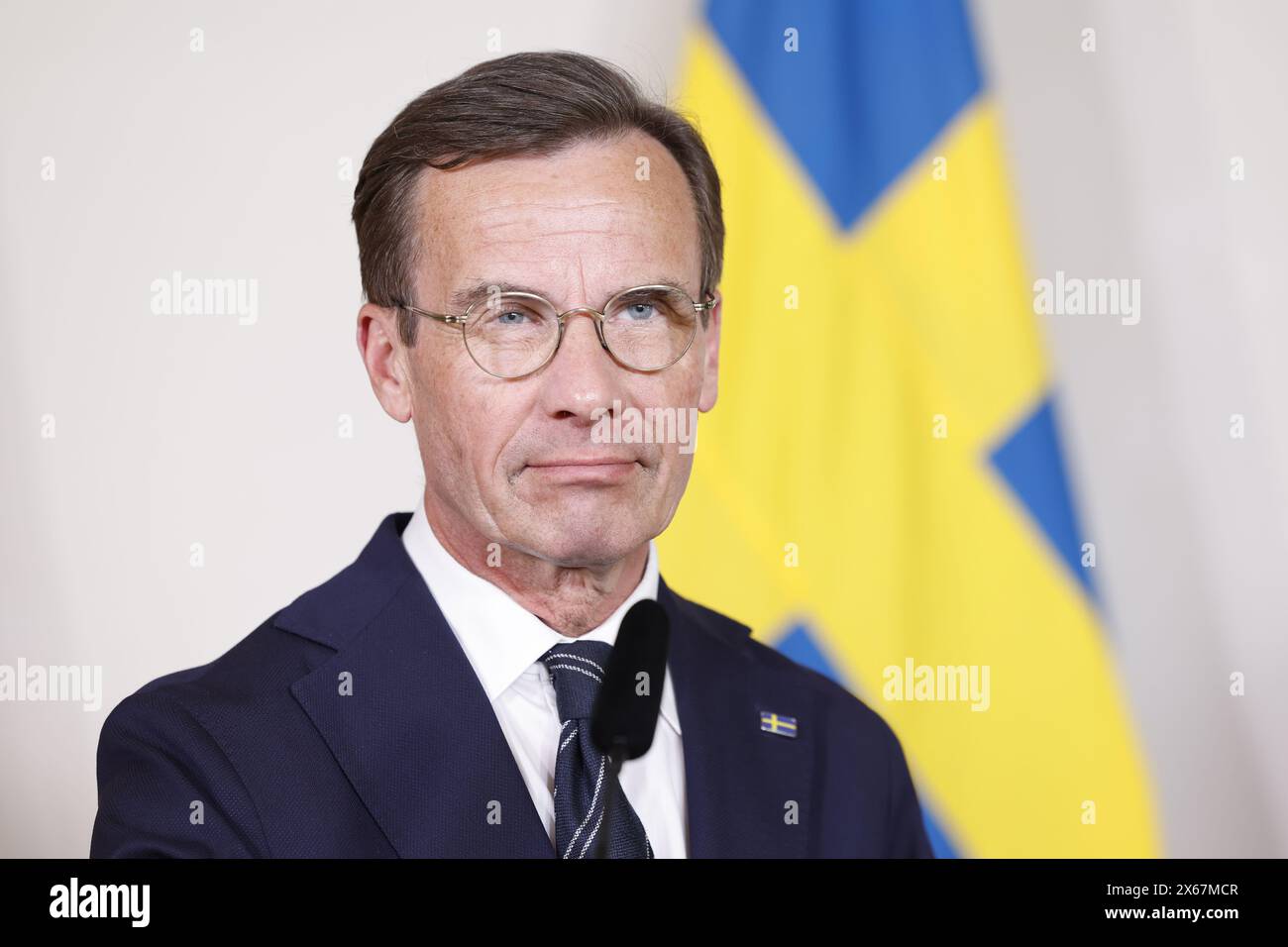 Stockholm, Sweden. 13th May, 2024. STOCKHOLM, SWEDEN 20240513Sweden's Prime Minister Ulf ...