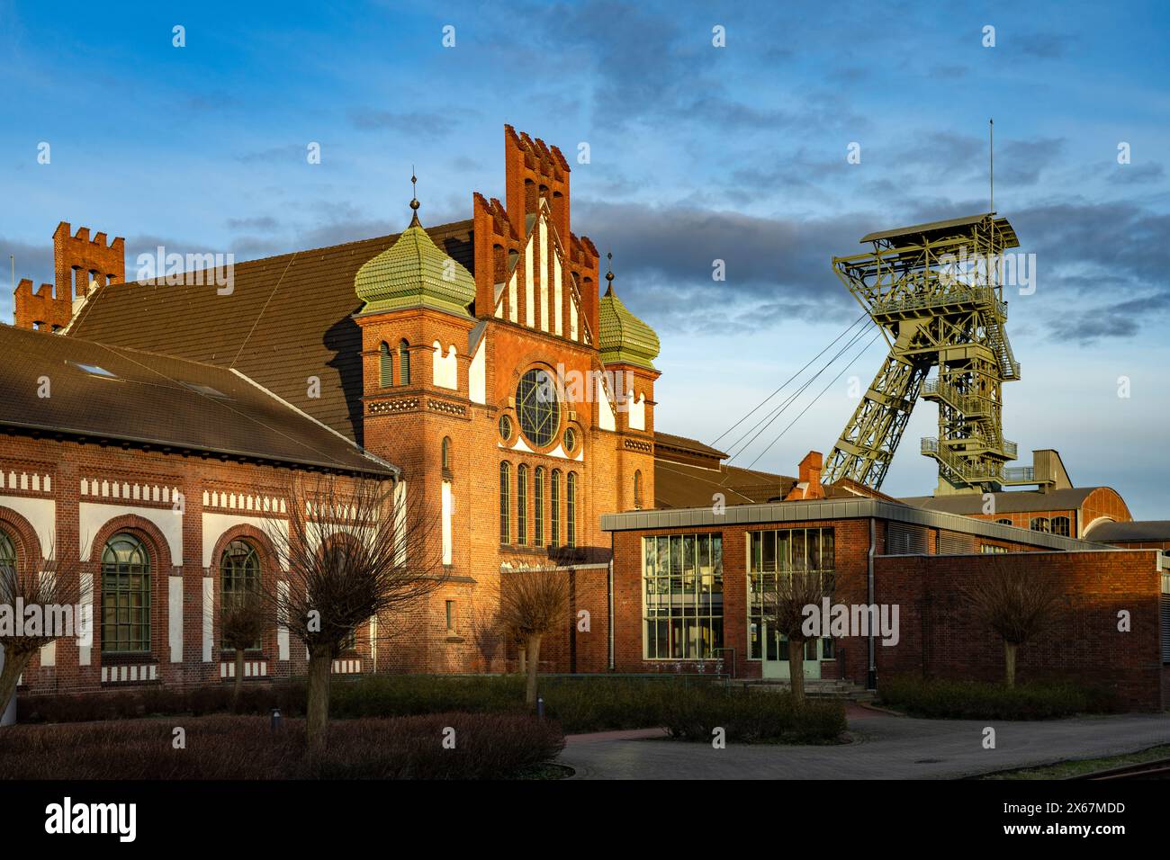 The disused coal mine and museum Zeche Zollern in Dortmund, part of the ...