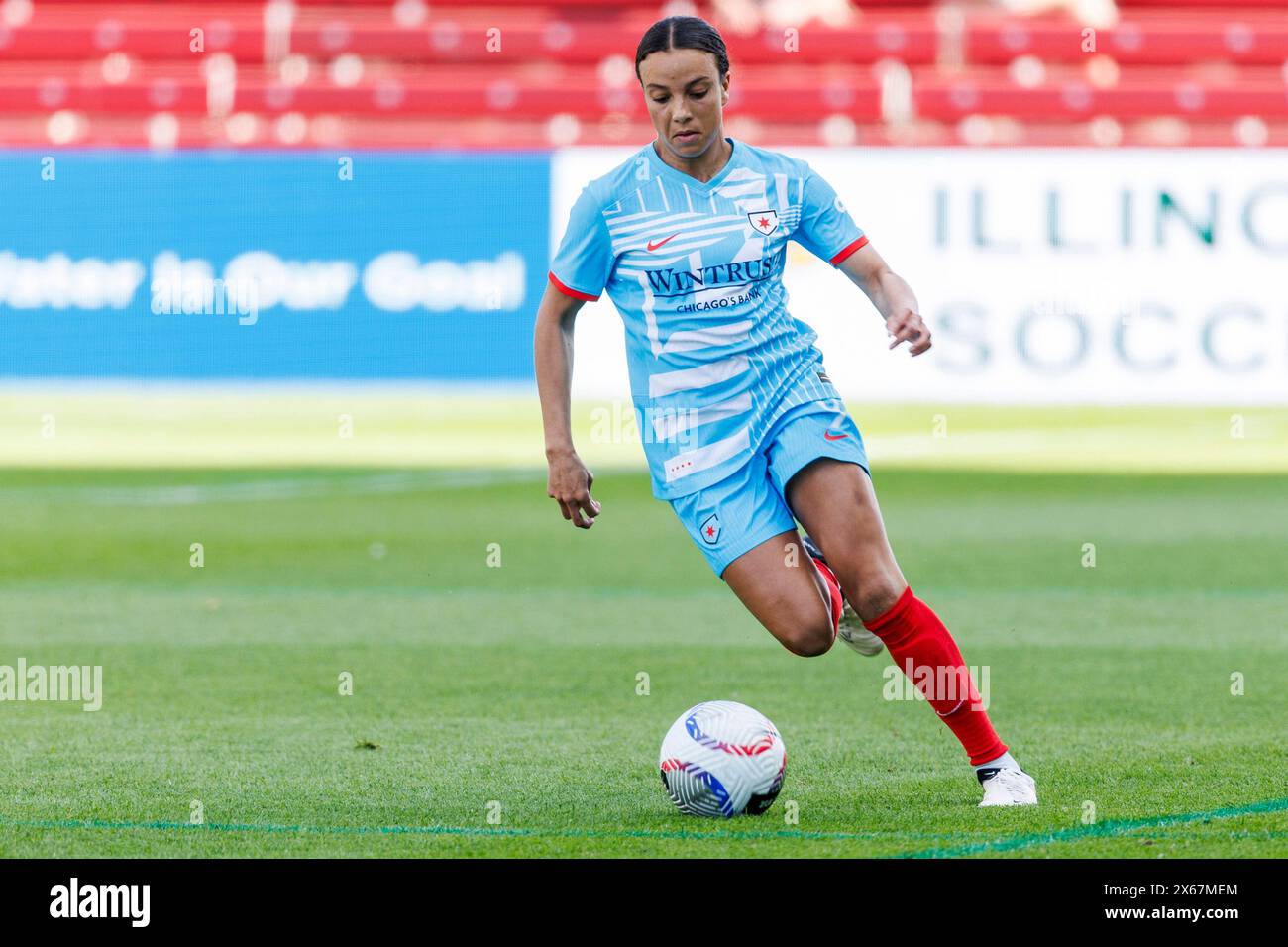 Bridgeview, Illinois, USA. 12th May, 2024. Chicago Red Stars forward ...