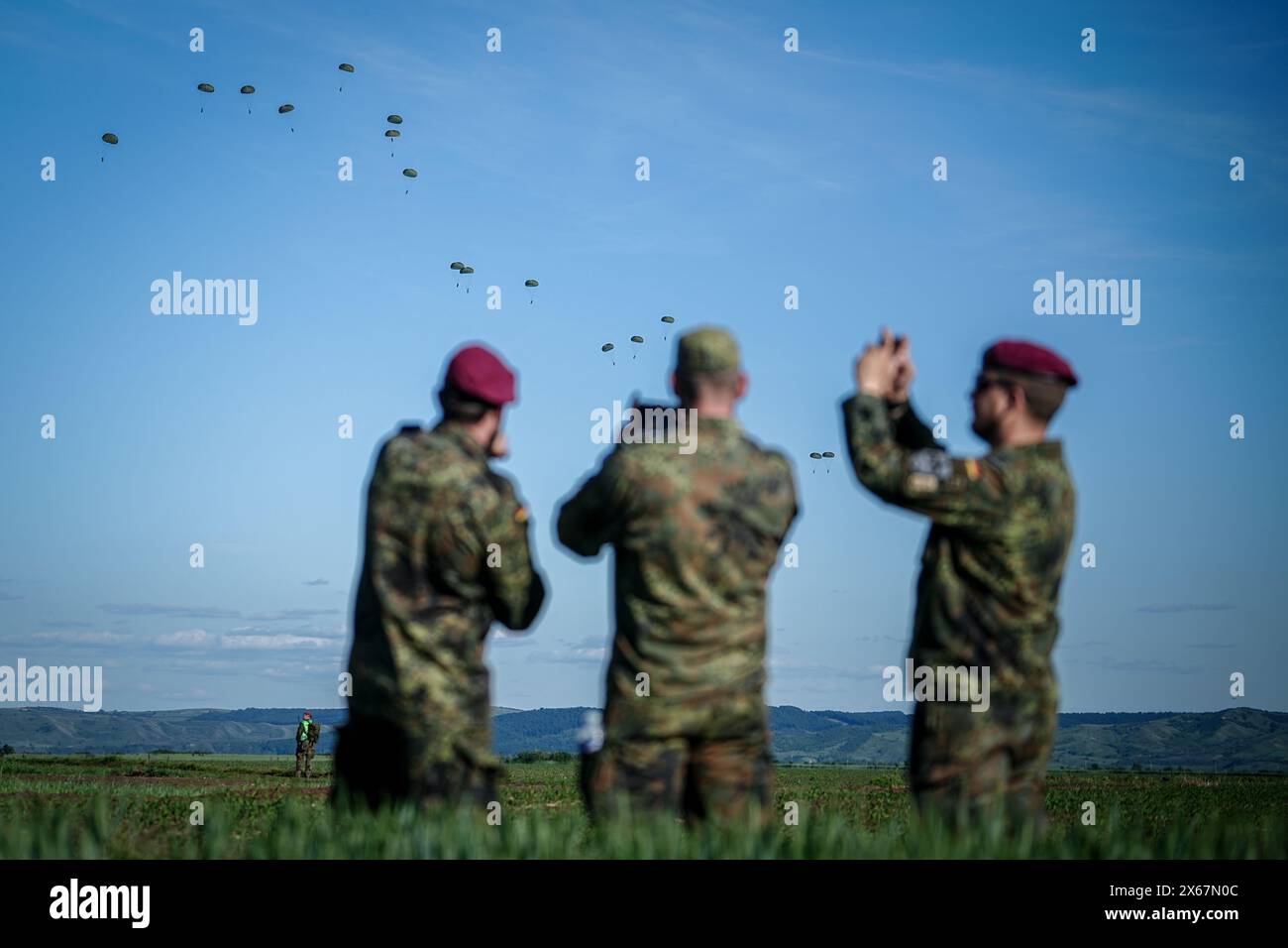 Campia Turzii, Romania. 13th May, 2024. Bundeswehr paratroopers from ...