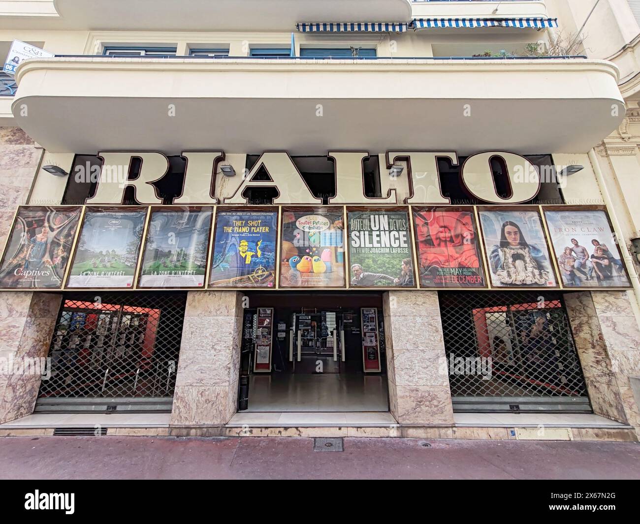 Nice, France - 9 February, 2024: The oldest cinema in Nice - "Rialto ...