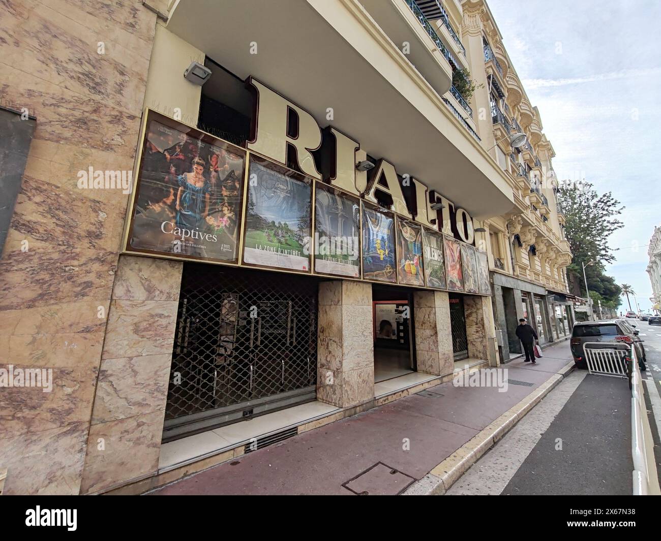 Nice, France - 9 February, 2024: The oldest cinema in Nice - "Rialto ...