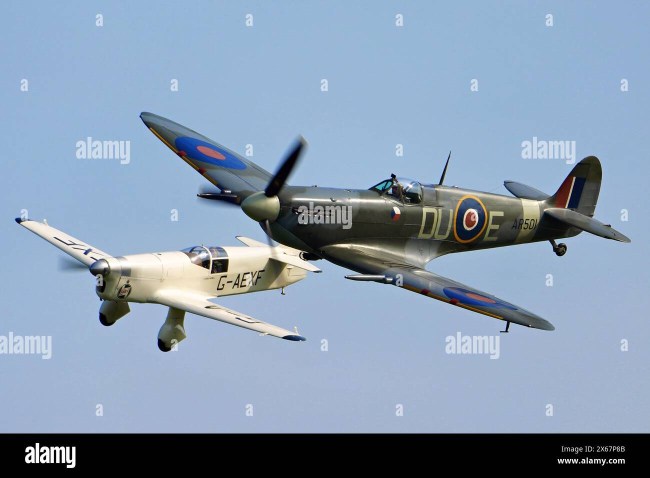 Supermarine Spitfire and Mew Gull displays at the Best of British Air ...