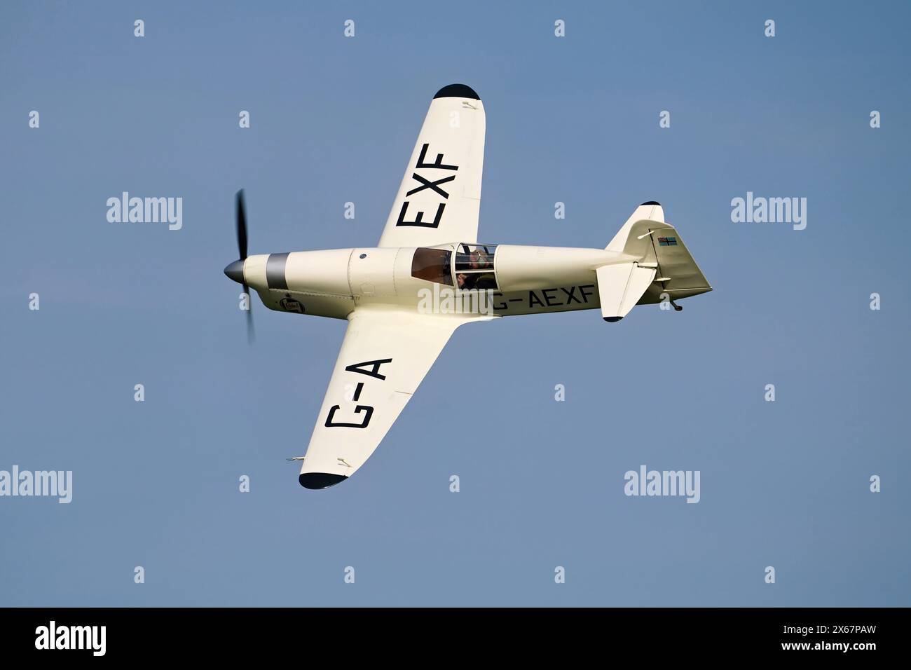 Percival Mew Gull G-AEXF displays at the Best of British Air Show ...