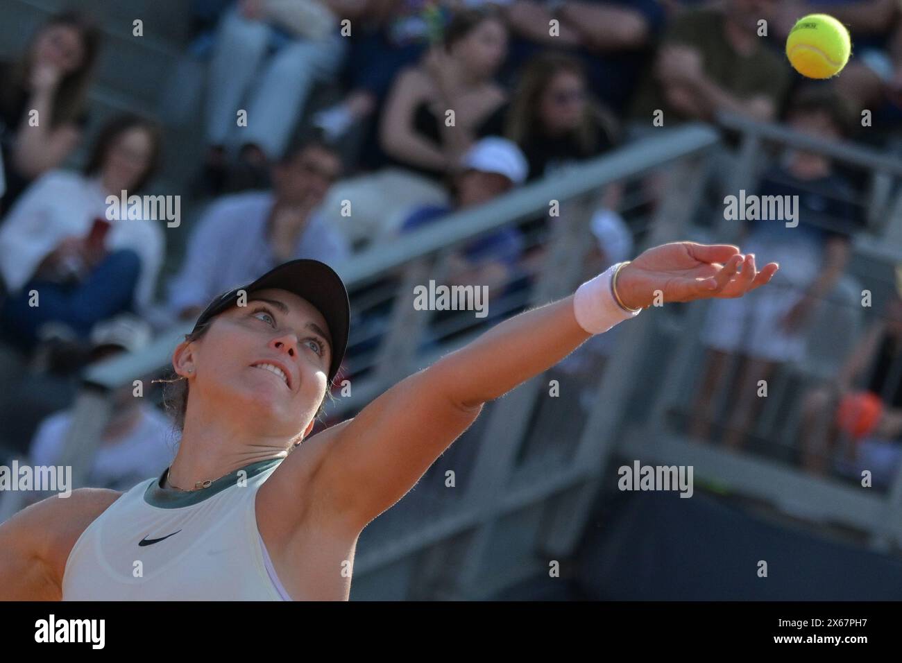 Roma, Italia. 13th May, 2024. Paula Badosa (ESP) during her match ...