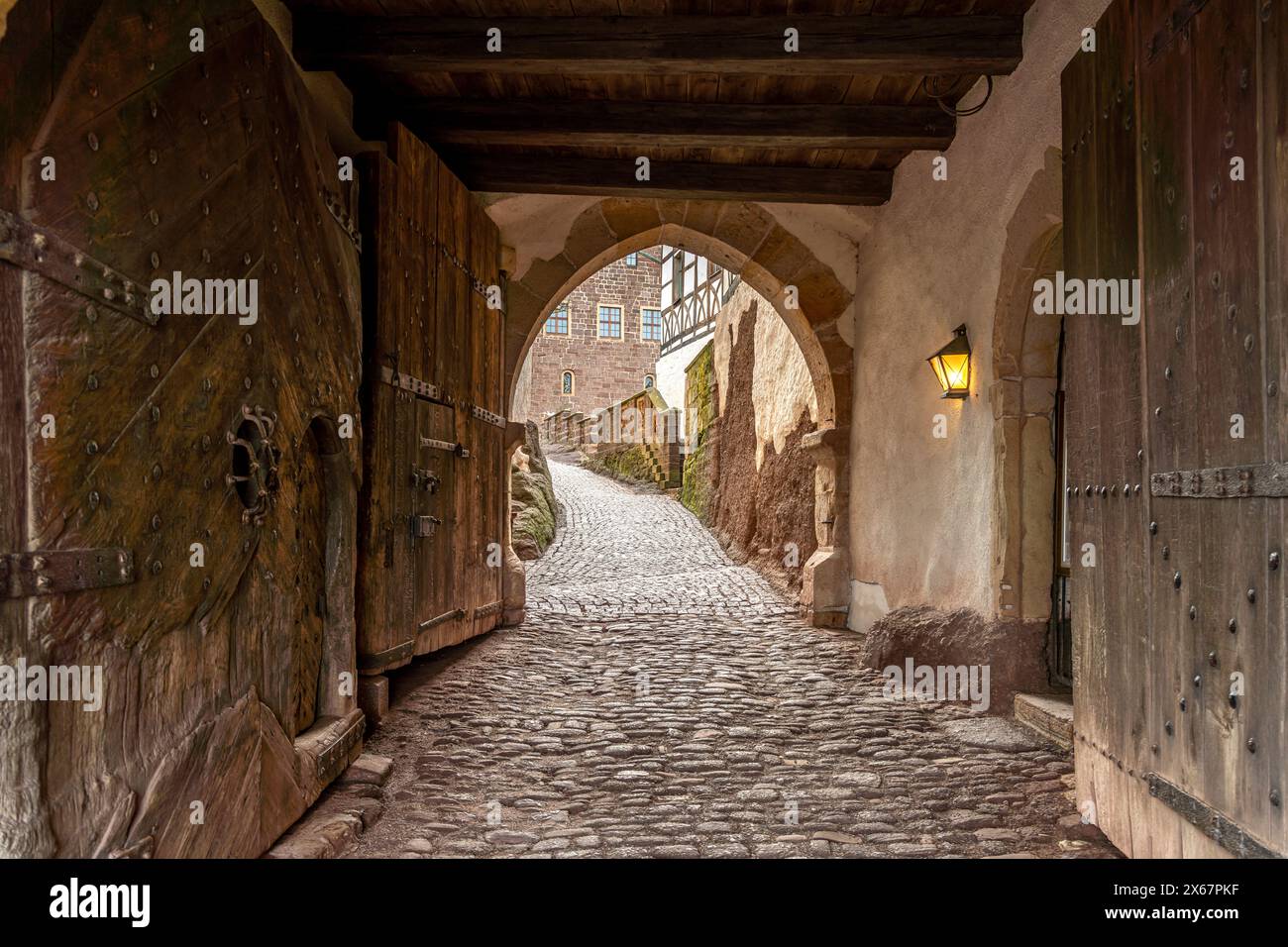 Gatehouse of Wartburg Castle, UNESCO World Heritage Site in Eisenach ...