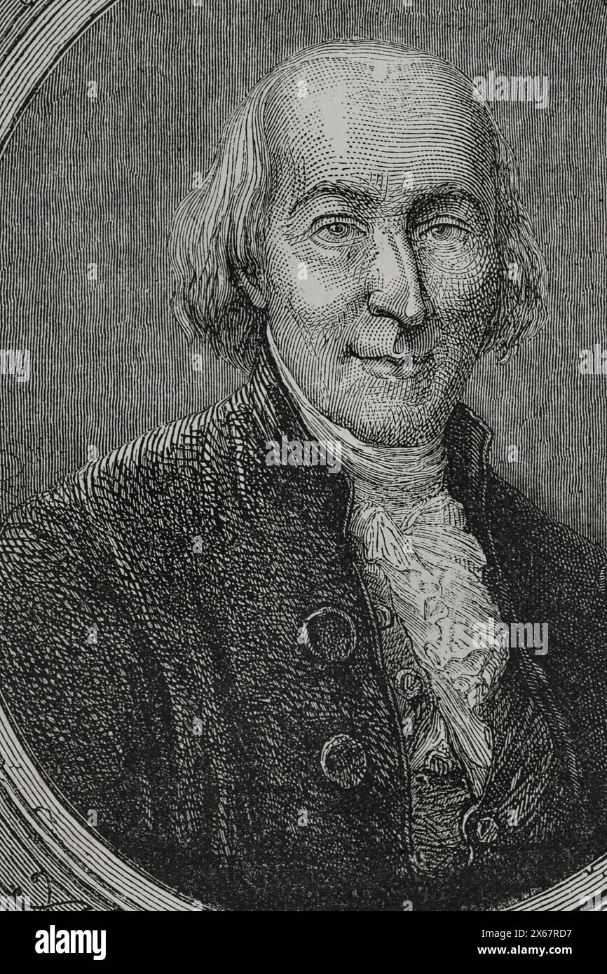 Portrait of jean marie roland de la platiere hi-res stock photography ...