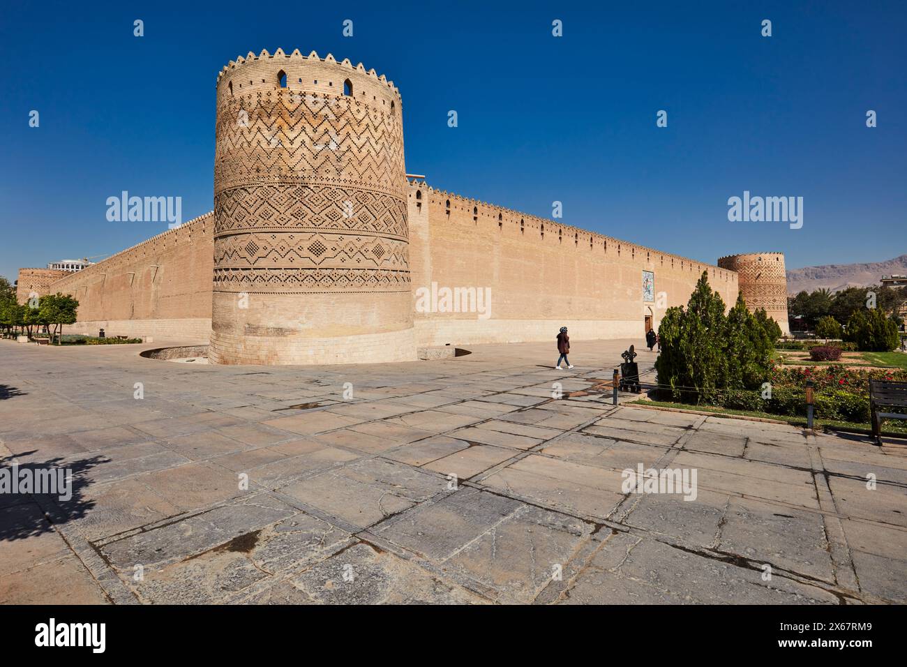 Exterior view of the Arg of Karim Khan, 18th century citadel in the ...