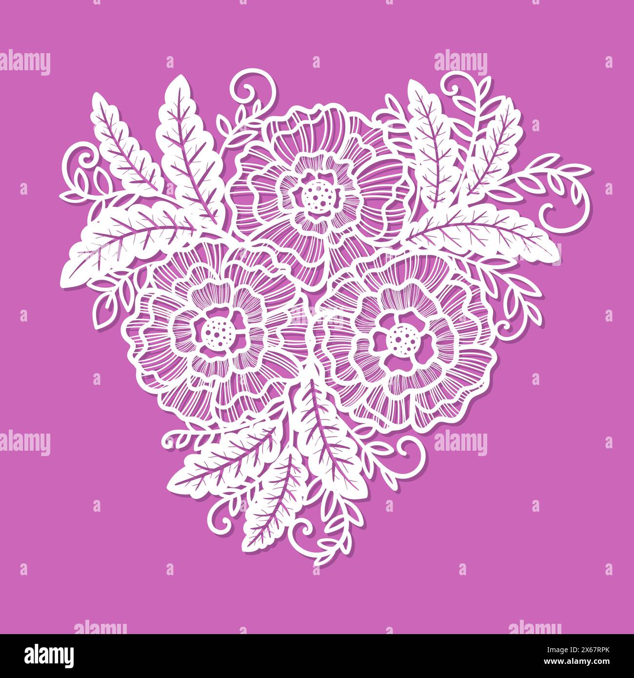 Paper flower template flowers hi-res stock photography and images - Alamy