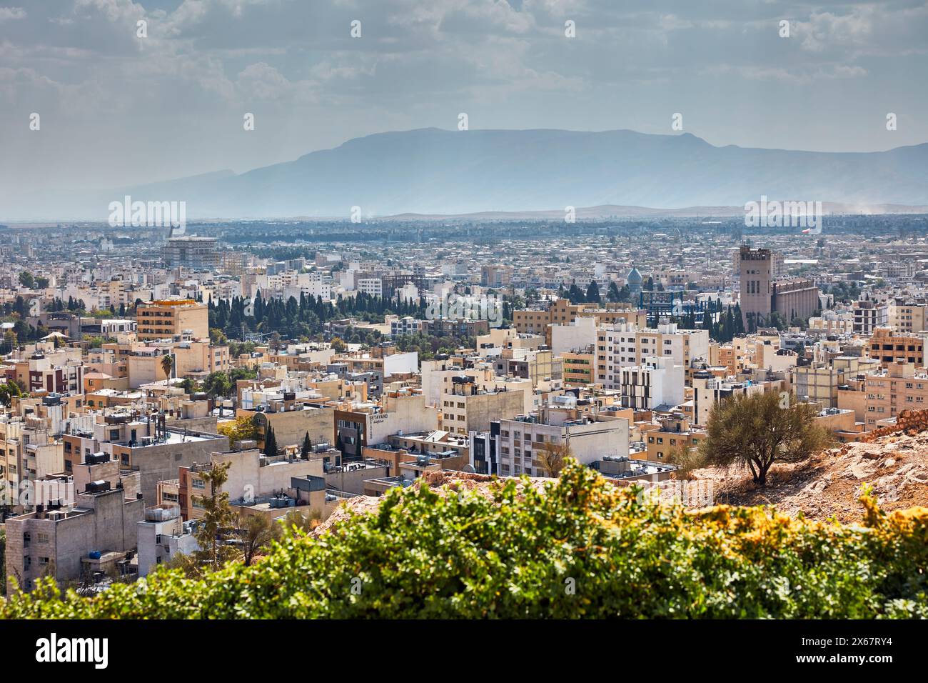 Aerial view of Shiraz city in the Fars Province of Iran Stock Photo - Alamy