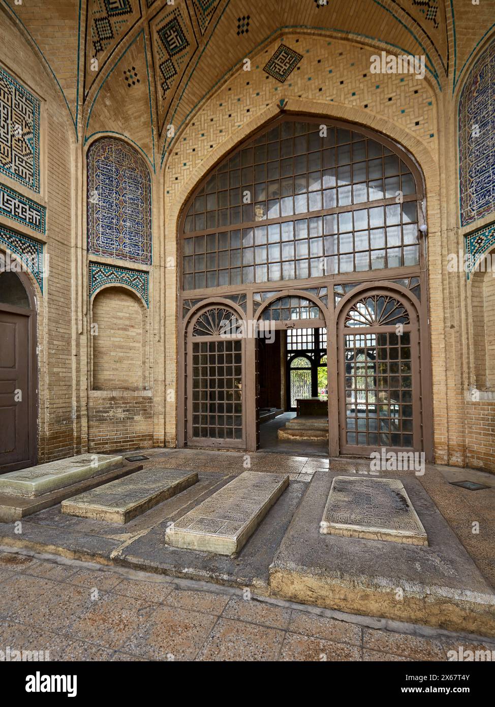 Interior view of the artists’ cemetery in Musalla Gardens at the Tomb ...