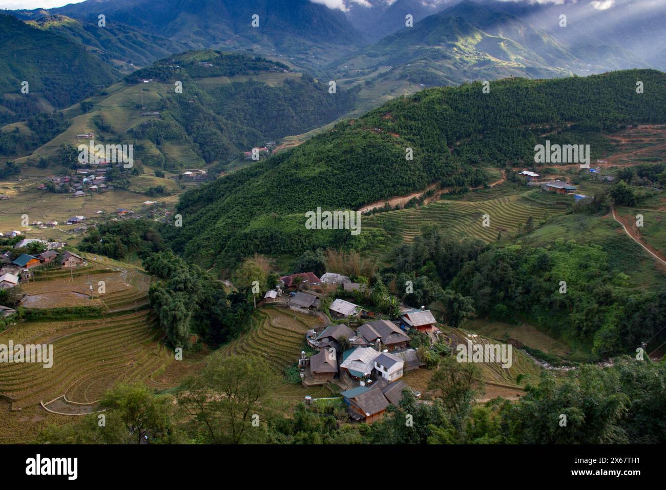 View into valley below SaPa Stock Photo - Alamy