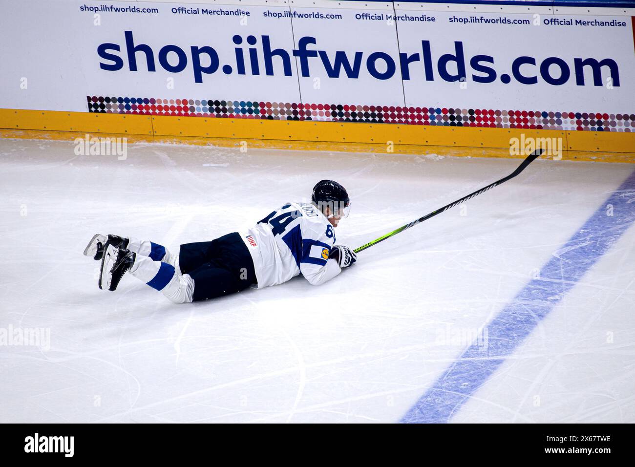 PRAGUE, CZECH REPUBLIC - 13 MAY, 2024: the Ice Hockey game of IIHF 2024 ...