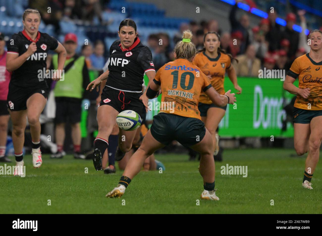 Sydney, Australia. 11th May, 2024. Julia Schell (L) of Canada women ...