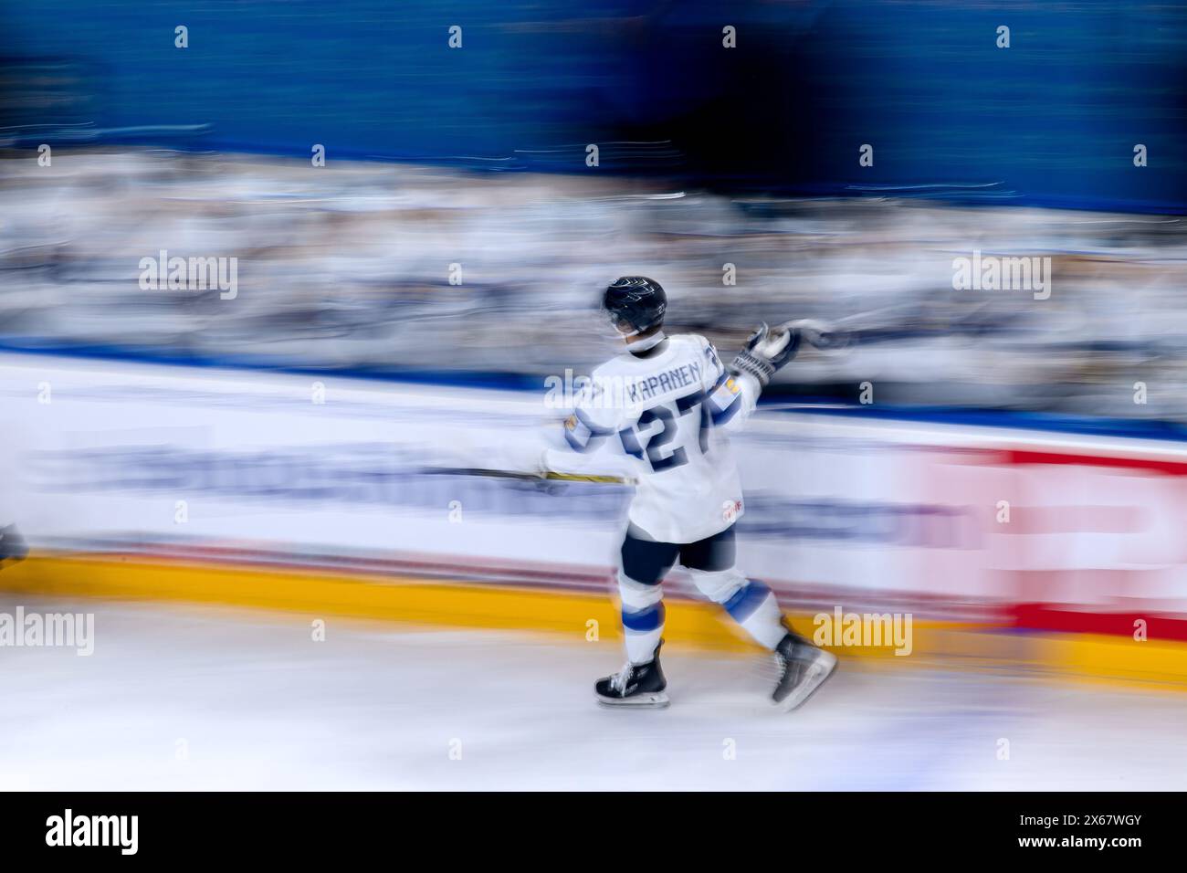 PRAGUE, CZECH REPUBLIC - 13 MAY, 2024: the Ice Hockey game of IIHF 2024 ...