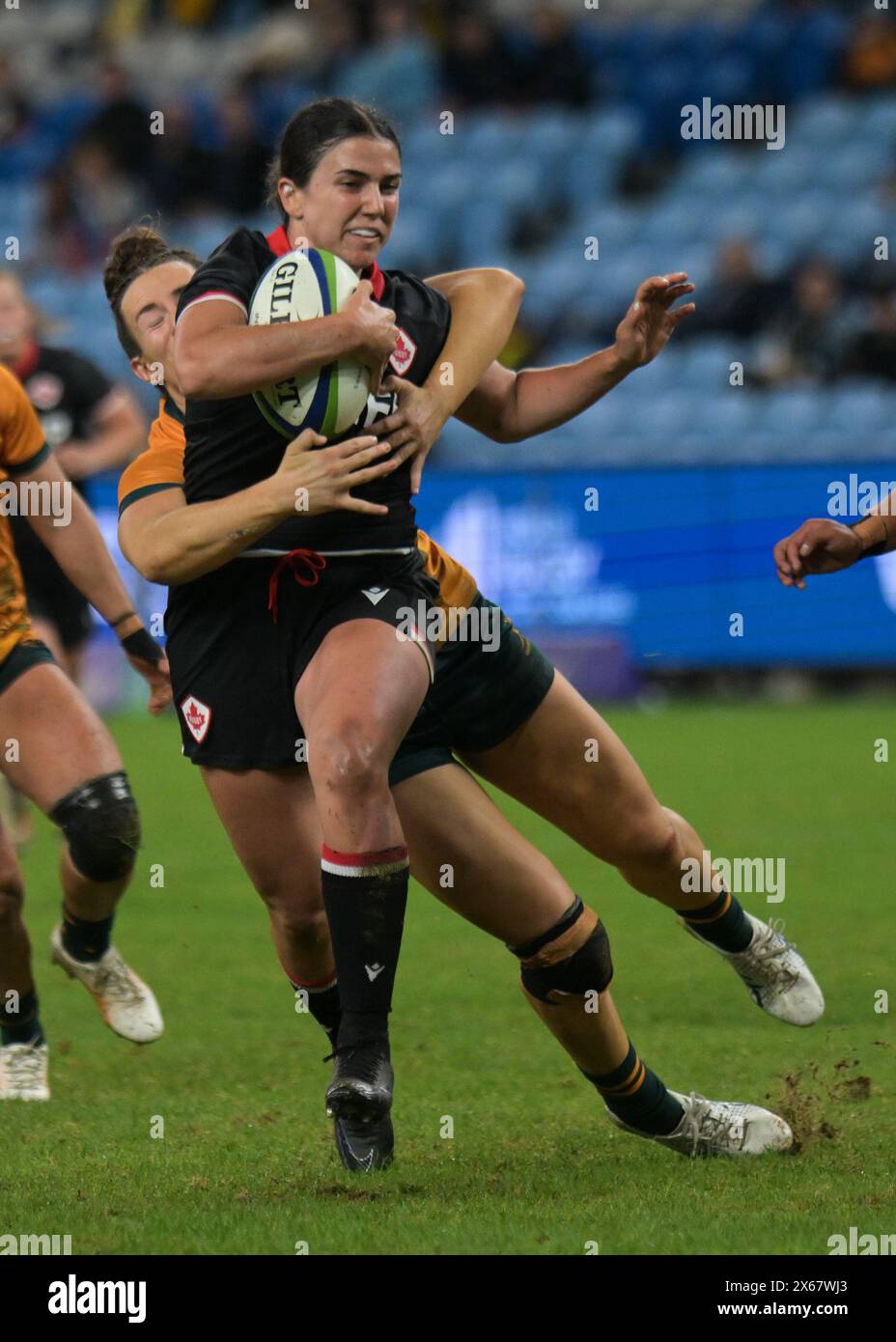 Sydney, Australia. 11th May, 2024. Maya Stewart (back) of Australia ...