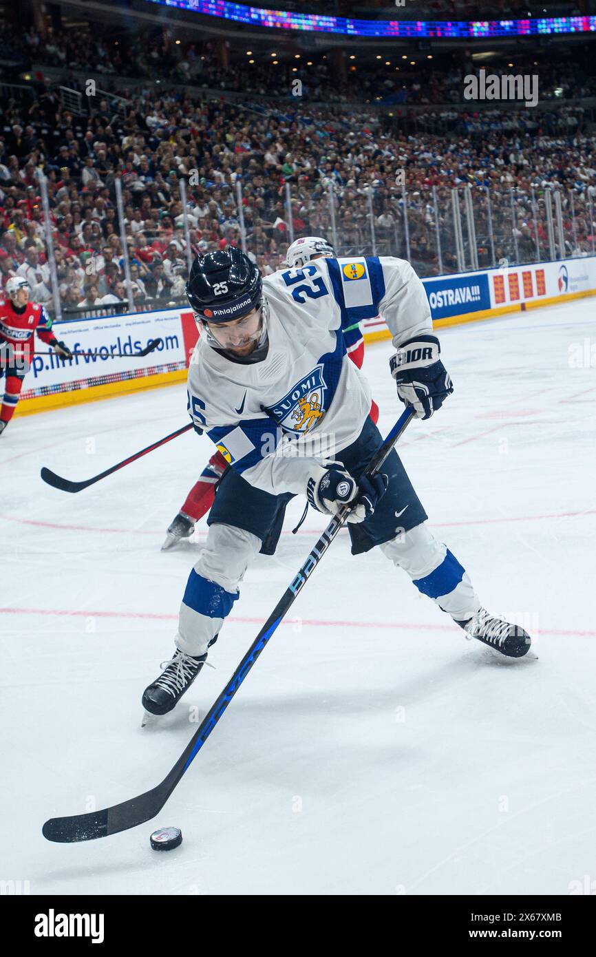PRAGUE, CZECH REPUBLIC - 13 MAY, 2024: the Ice Hockey game of IIHF 2024 ...