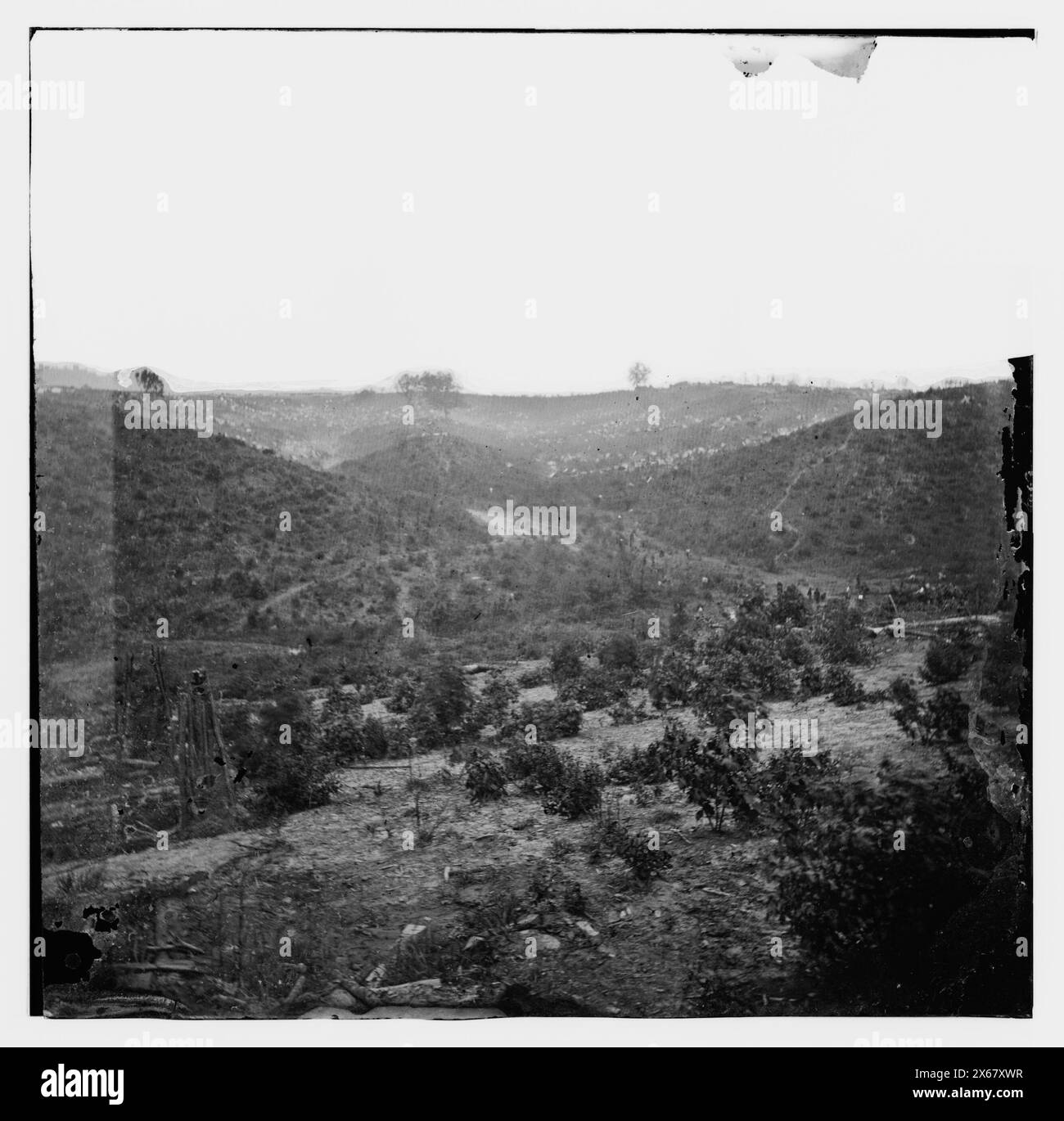 Belle Plain, Virginia. Encampment of 7,000 Confederates in the "Punch ...