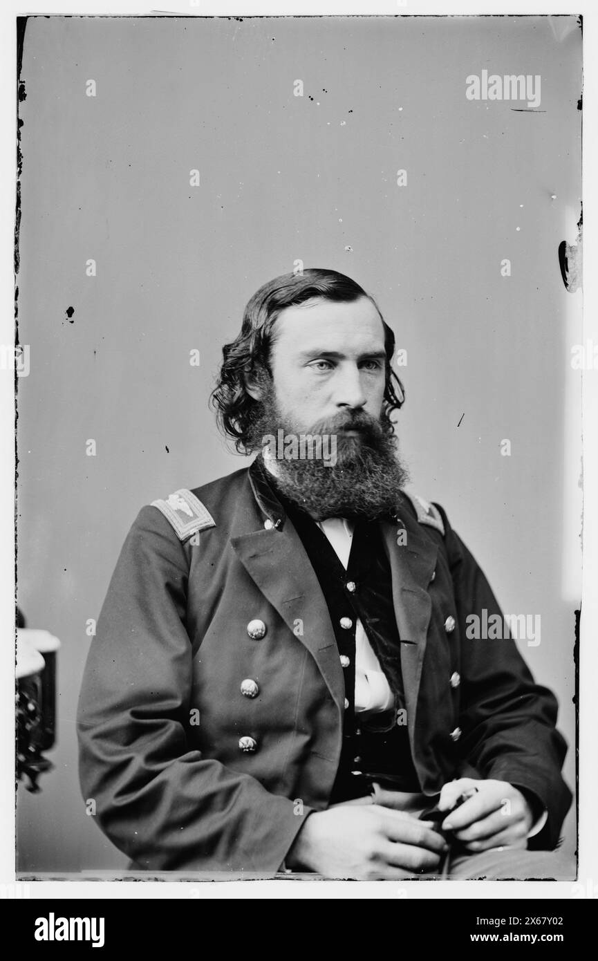 Col. Wm. D. Mann, 7th Mich. Cav., Civil War Photographs 1861-1865 Stock ...