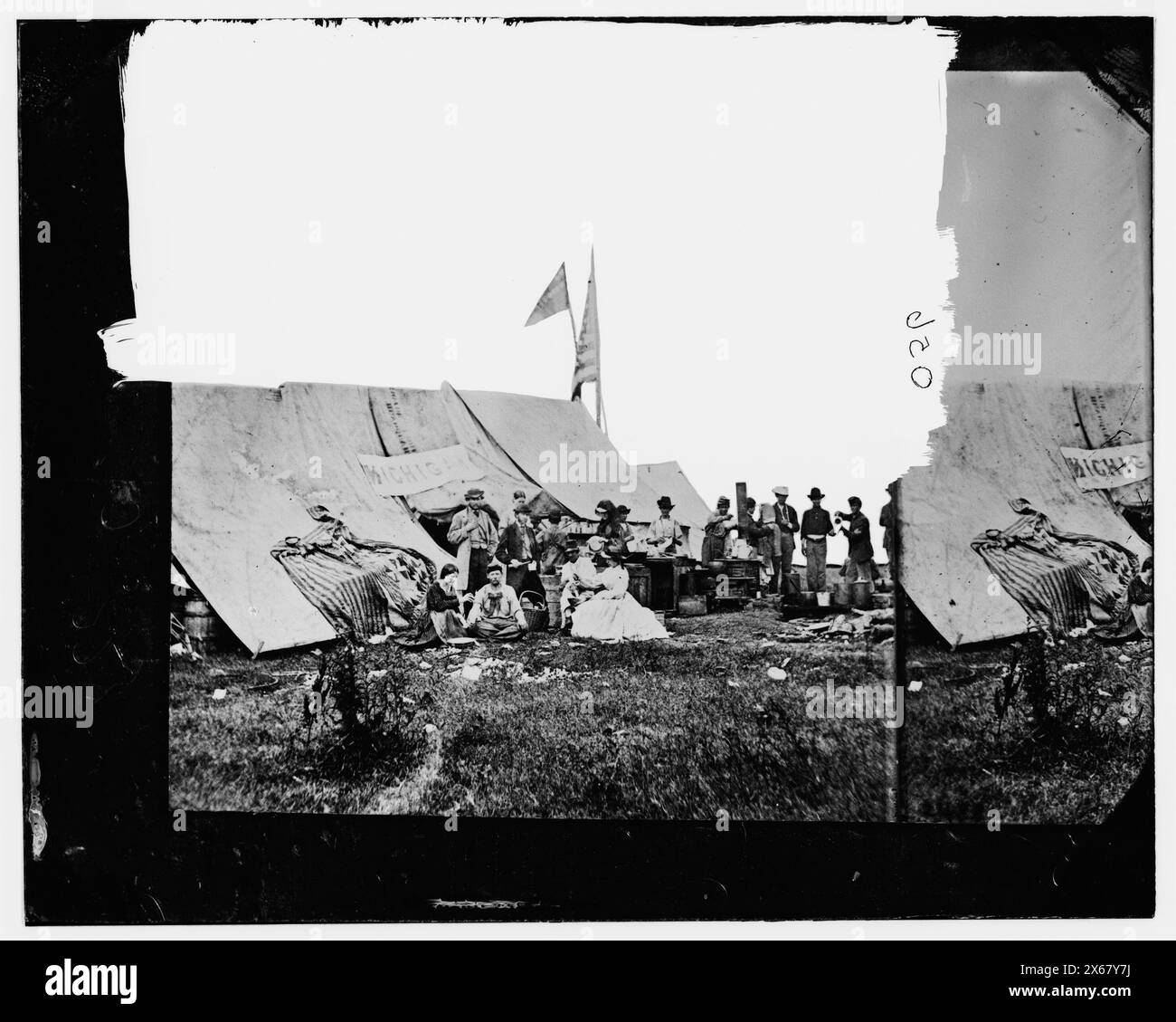 White House Landing, Virginia. Michigan & Pennsylvania Relief ...