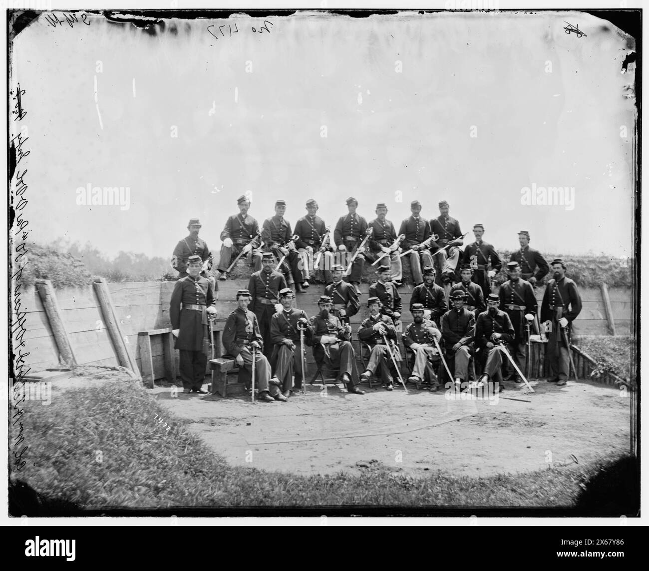 Arlington, Virginia. Col. William H. Telford and officers, 50th ...