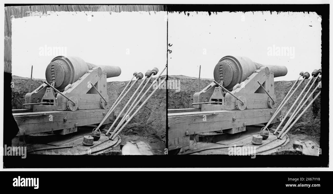 Dutch Gap Canal, James River, Virginia. Confederate battery on James ...