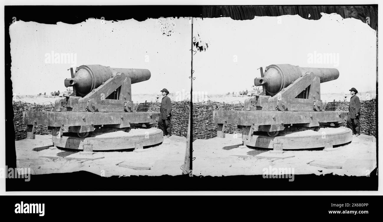 Dutch Gap Canal, James River, Virginia. Confederate battery on James ...