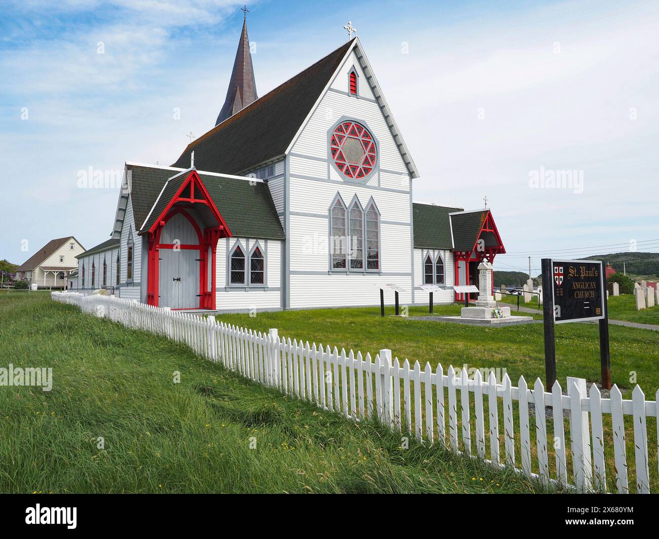 Canada, cemetery, Newfoundland, St. Paul's Anglican Church, town of ...