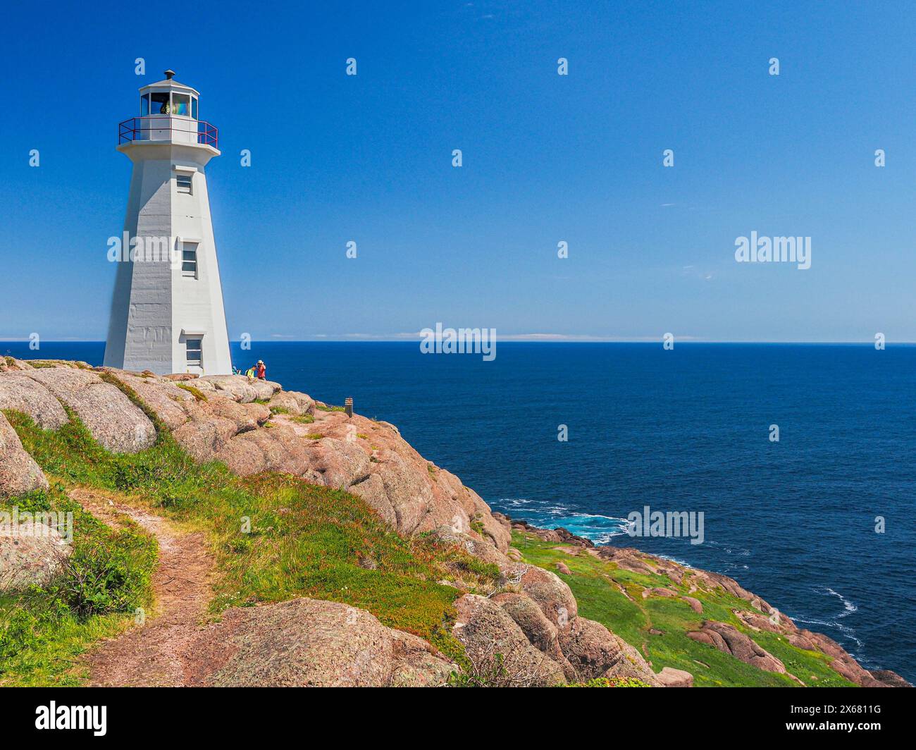 Atlantic Ocean, Canada, Cape Spear Lighthouse National Historic Site ...
