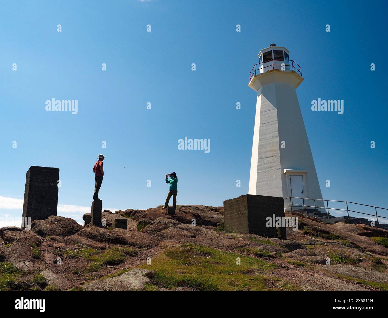 Atlantic Ocean, Canada, Cape Spear Lighthouse National Historic Site ...