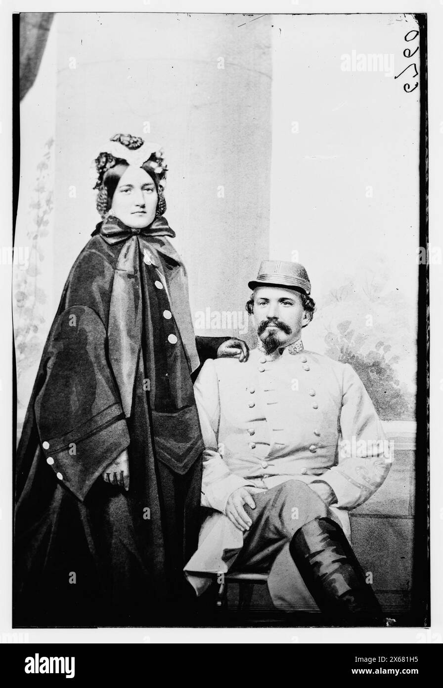 John H. Morgan & wife, C.S.A., Civil War Photographs 1861-1865 Stock ...