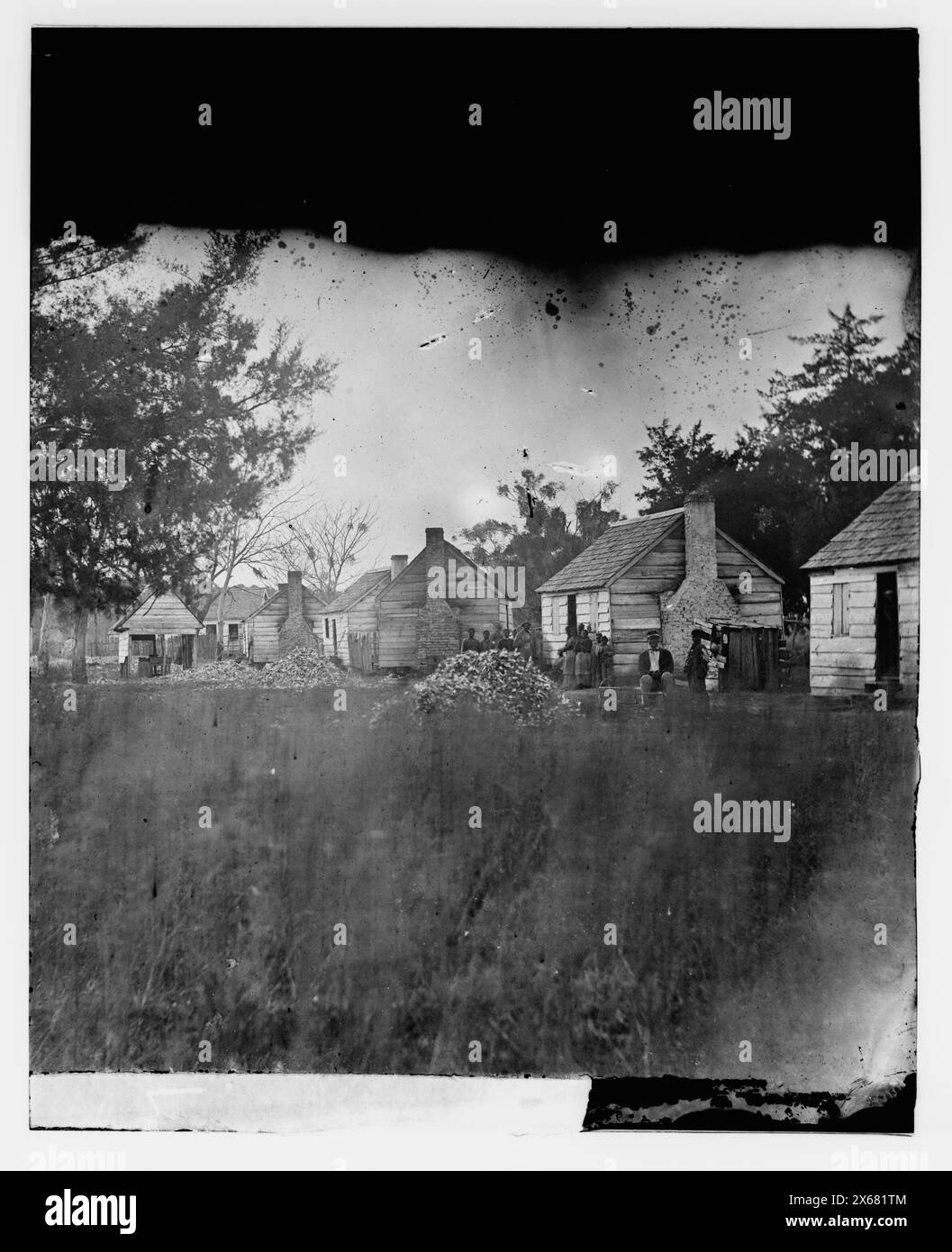 Port Royal, South Carolina. Slaves quarters, Civil War Photographs 1861 ...