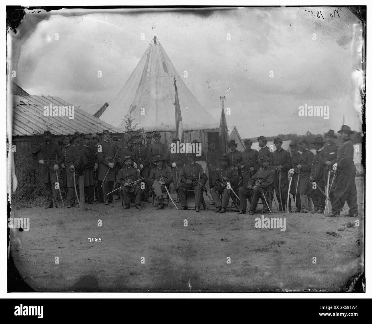 Prospect Hill, Virginia. Officers of 13th New York Cavalry (Seymour ...