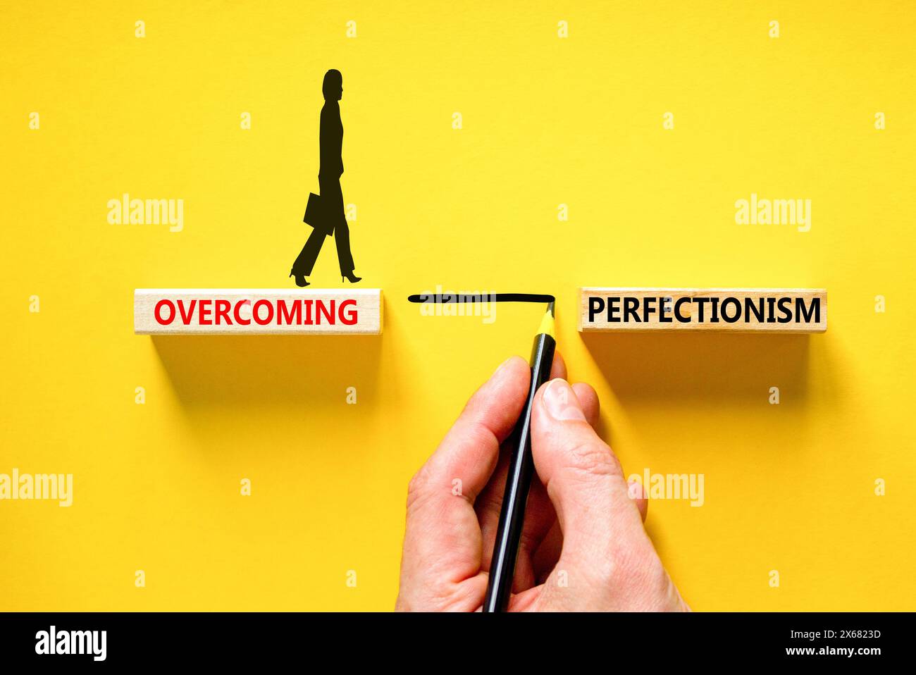 Overcoming perfectionism symbol. Concept words Overcoming perfectionism ...