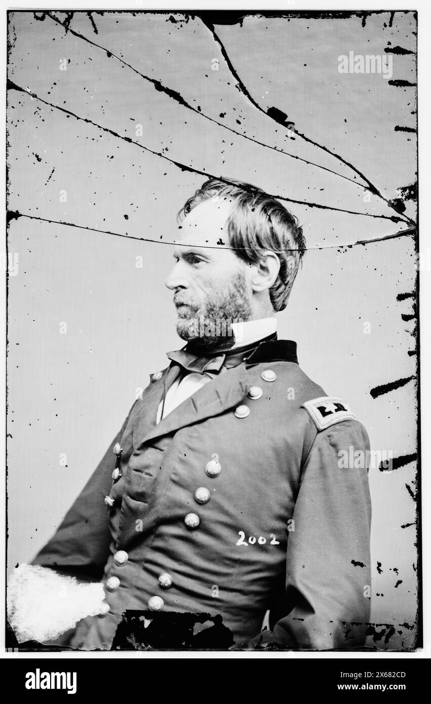 Gen. W.T. Sherman, Civil War Photographs 1861-1865 Stock Photo - Alamy
