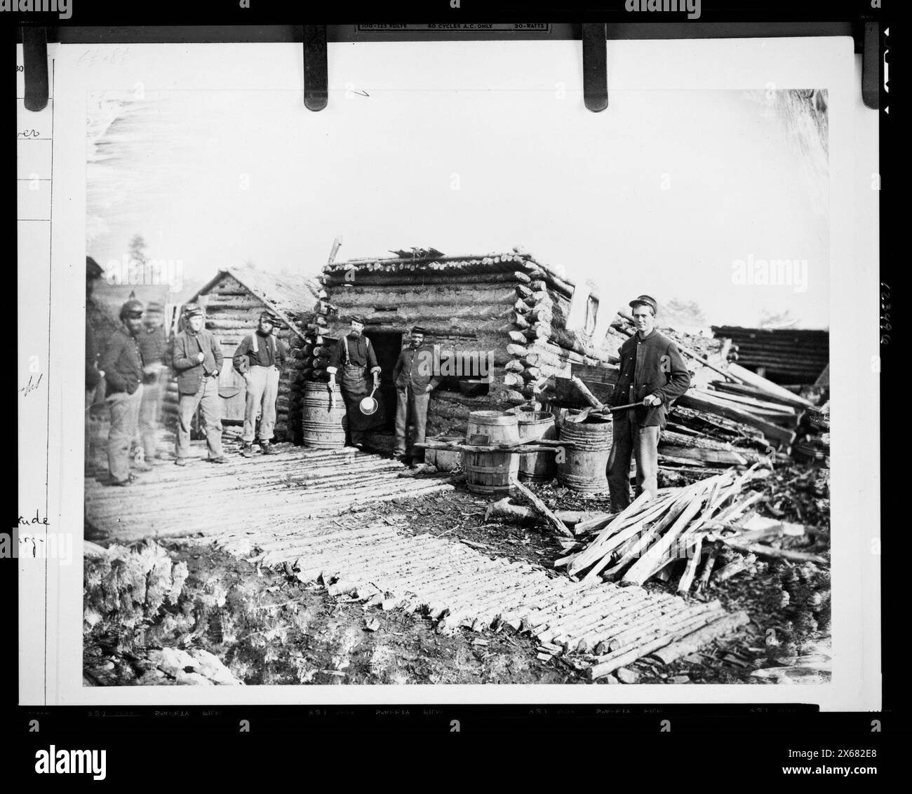 Civil War camp of the 6th N.Y. Artillery at Brandy Station, Virginia ...
