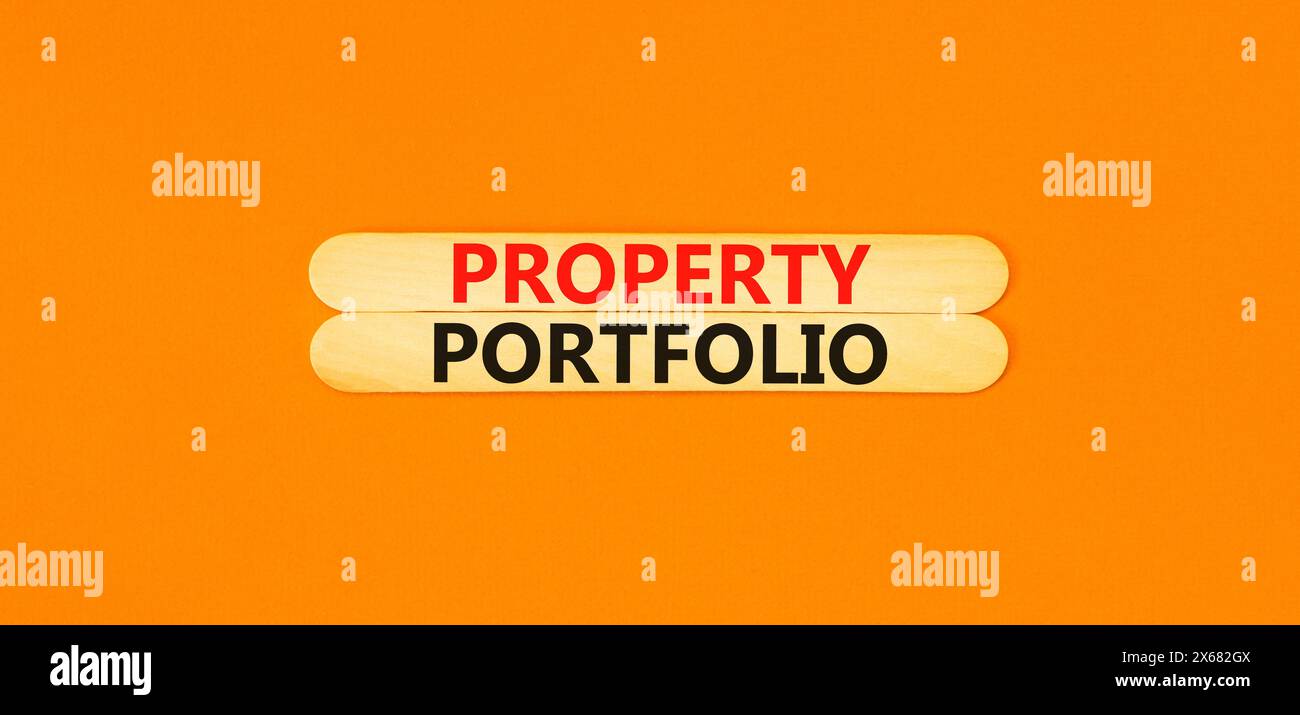 Property portfolio symbol. Concept words Property portfolio on ...